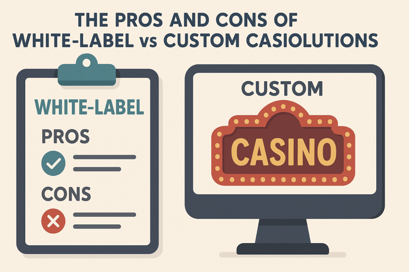 The Pros and Cons of White-Label vs Custom Casino Solutions